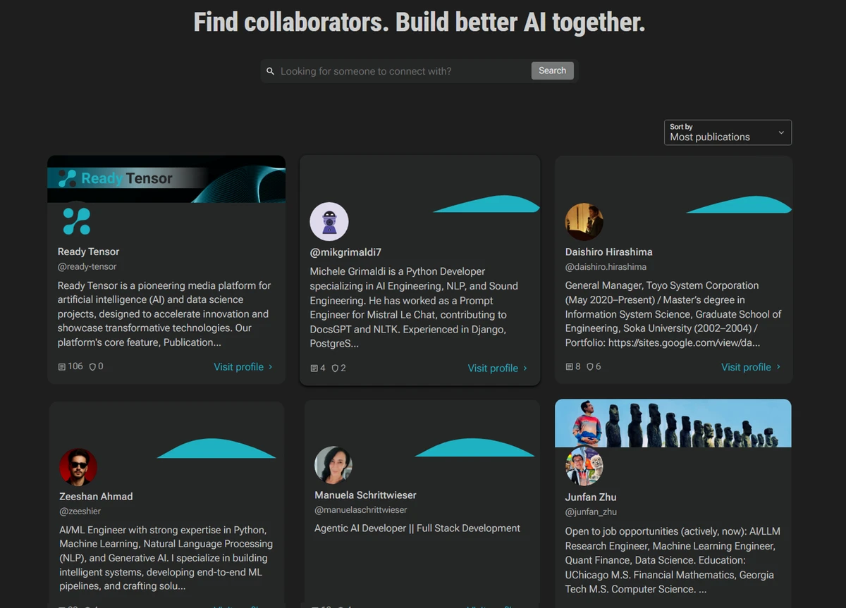 Contributors - Ready Tensor